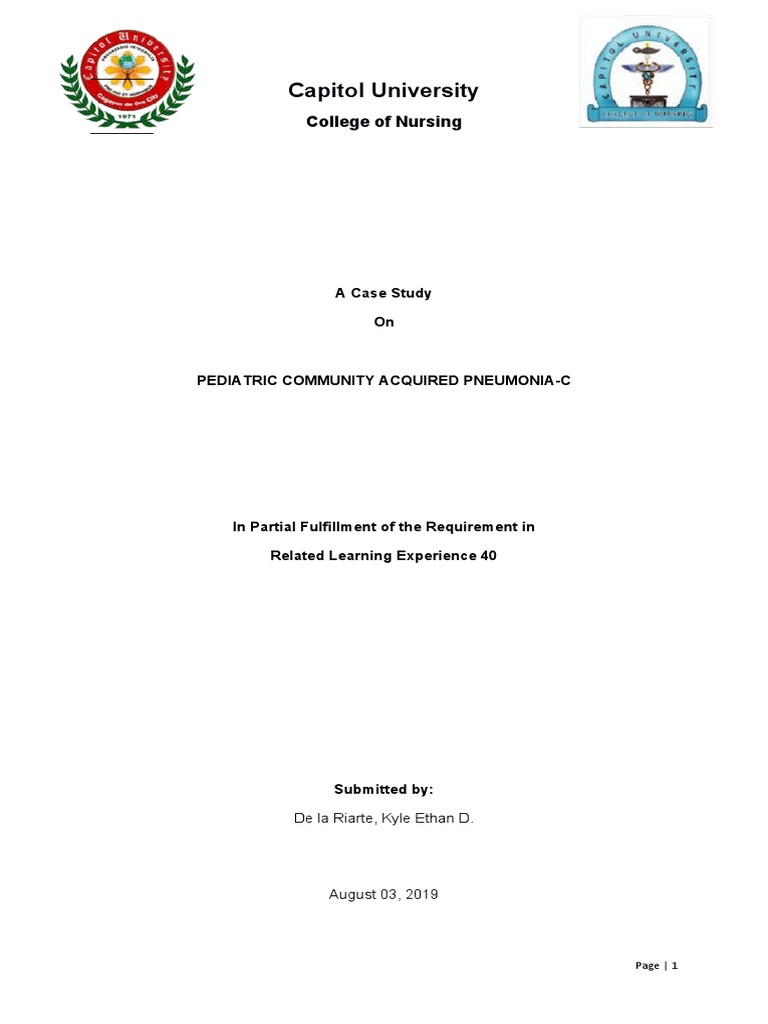 Individual Case Study PEDIA | PDF | Respiratory Tract | Lung