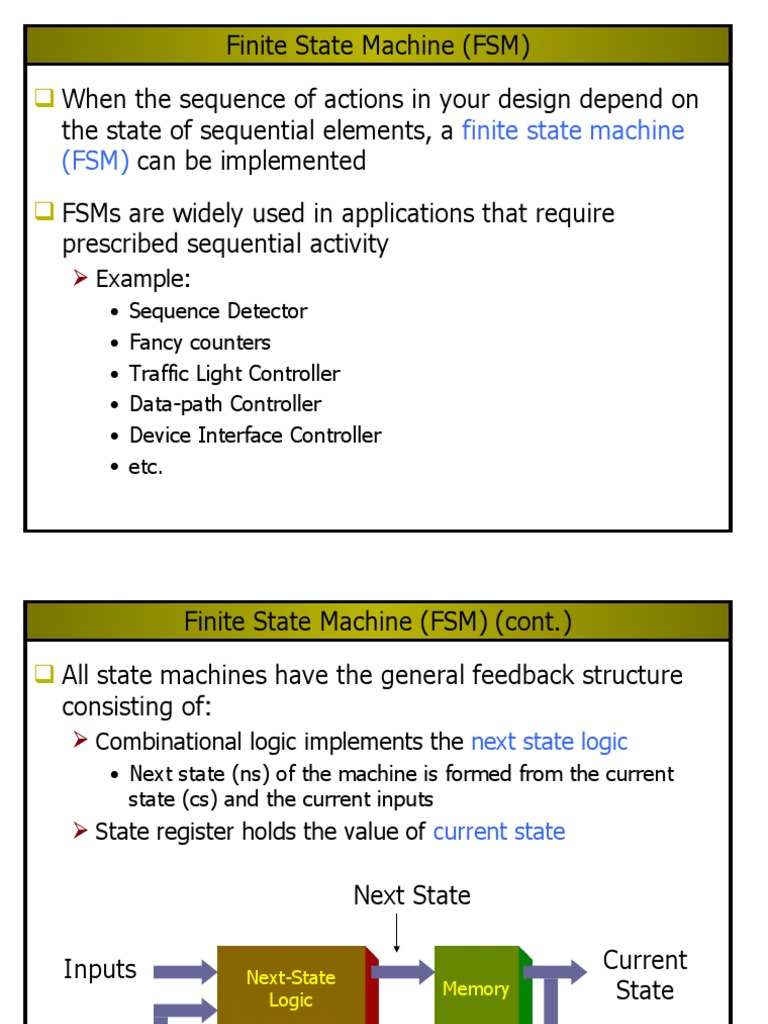 Fsm Tutorial Verilog Pdf Digital Technology Computer Programming