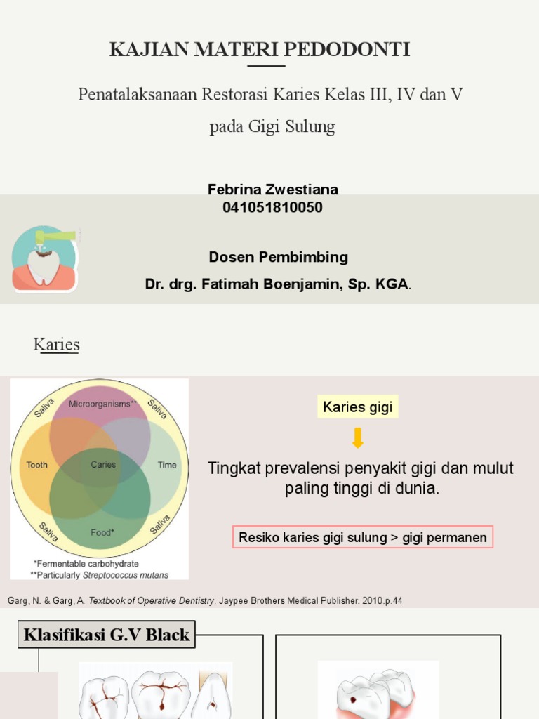 Restorasi Kelas 3,4,5 Pada Gigi Sulung | PDF