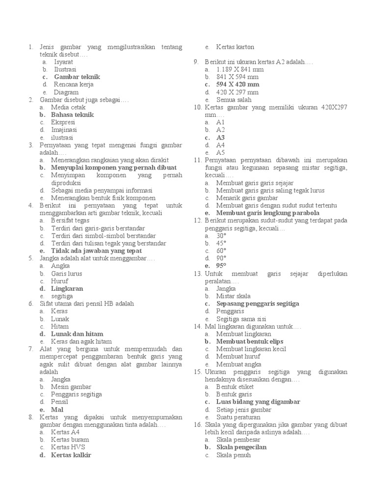 Soal PTS GAMTEK | PDF