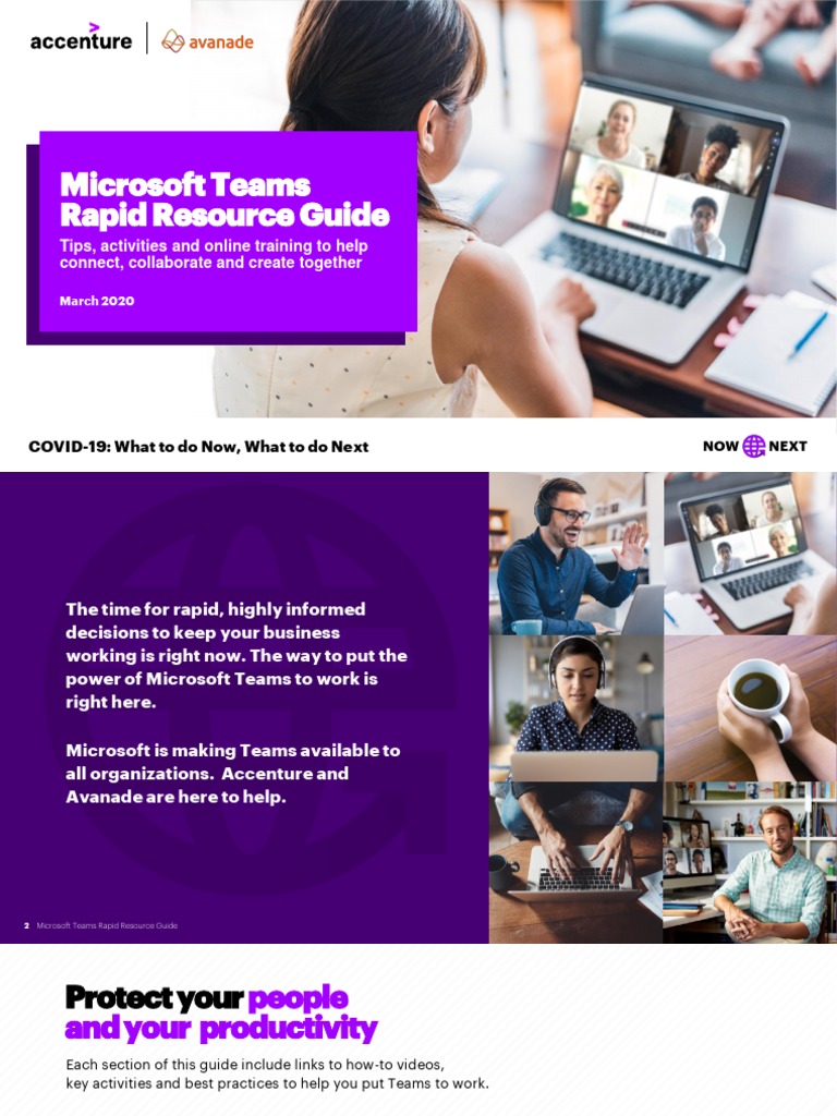 Accenture Microsoft Teams Rapid Resource Guide | PDF | Educational ...