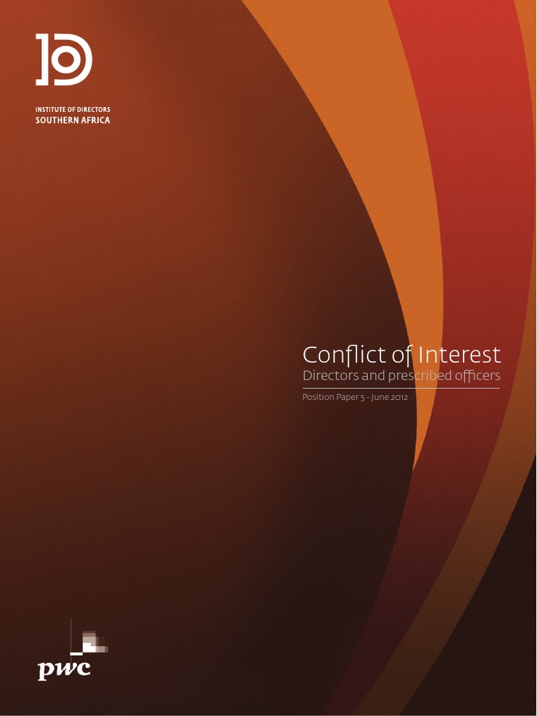 Confl Ict of Interest: Directors and Prescribed Offi Cers | PDF ...
