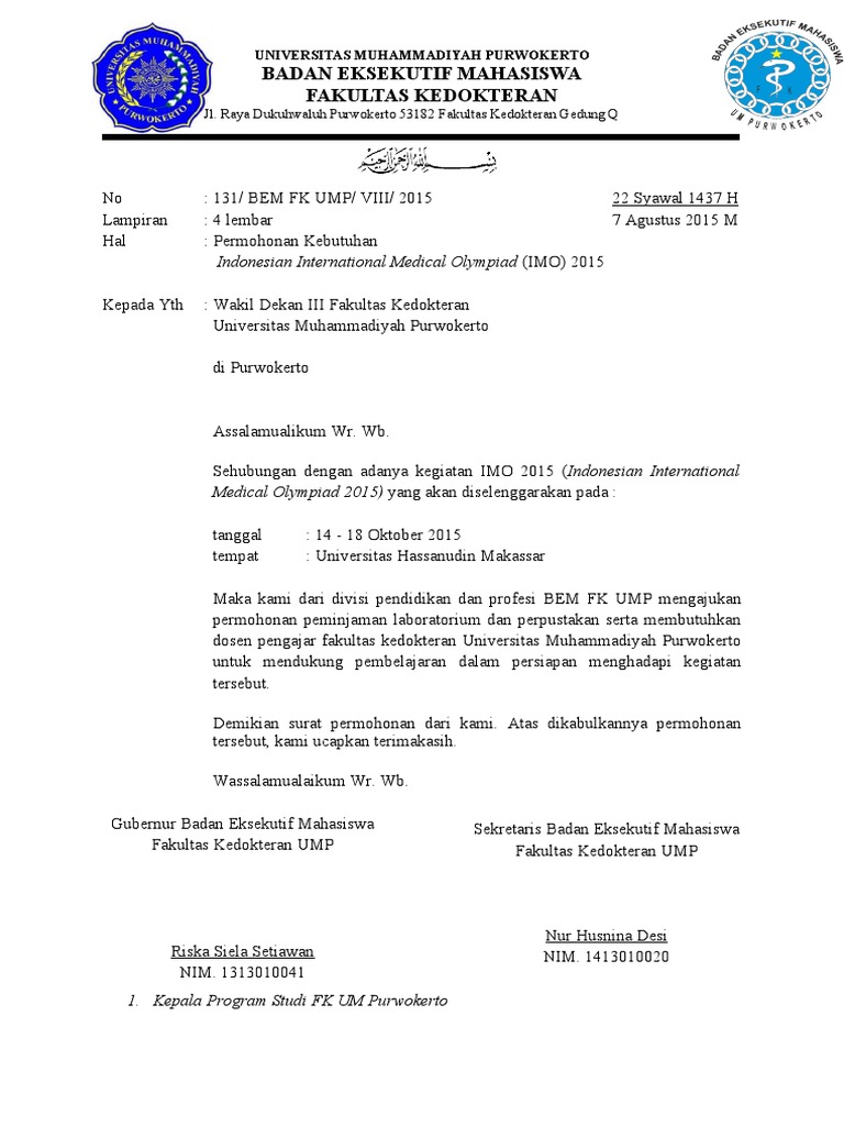Badan Eksekutif Mahasiswa Fakultas Kedokteran: Indonesian International Medical Olympiad (IMO ...