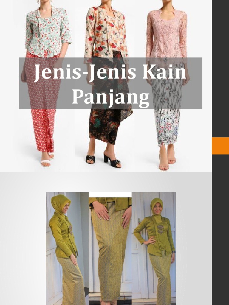 Jenis-Jenis Kain Panjang | PDF
