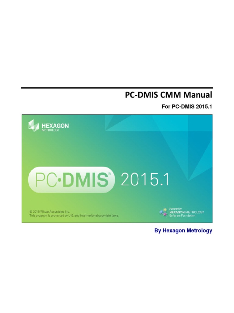 Spa Pcdmis 2015.1 CMM Manual | PDF | Disclaimer | Legal Liability