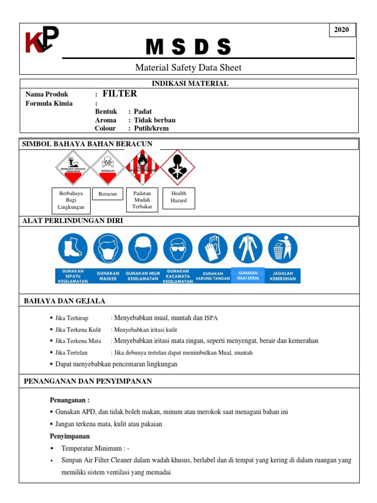 MSDS Filter | PDF