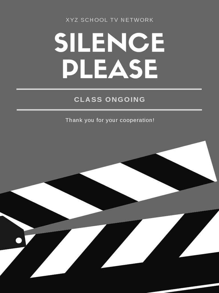 Monochrome Film Signs Poster | PDF