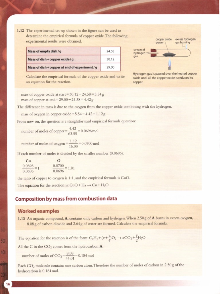 Pages de Cambridge IB Chemistry-16 | PDF | Mole (Unit) | Oxide