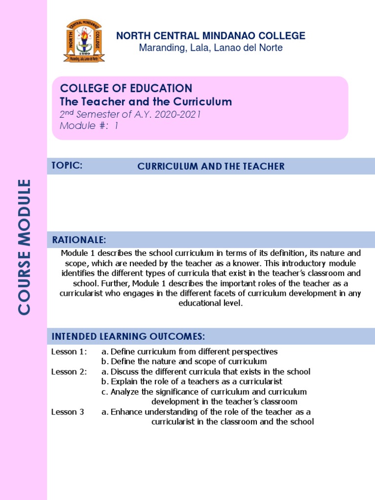 Teacher's Role in Curriculum Development | PDF | Curriculum | Teachers