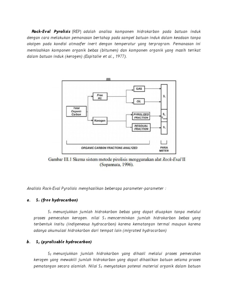 Rock Eval Pyrolisis | PDF