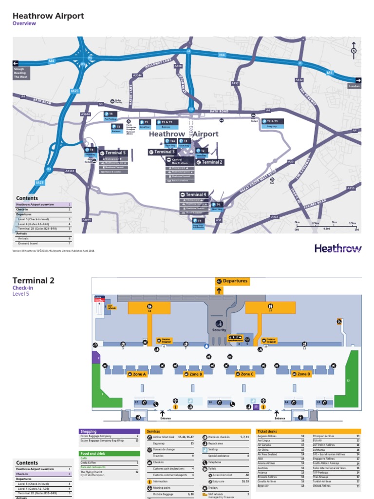 Heathrow T2 Map | PDF | Airport Lounge | Airlines