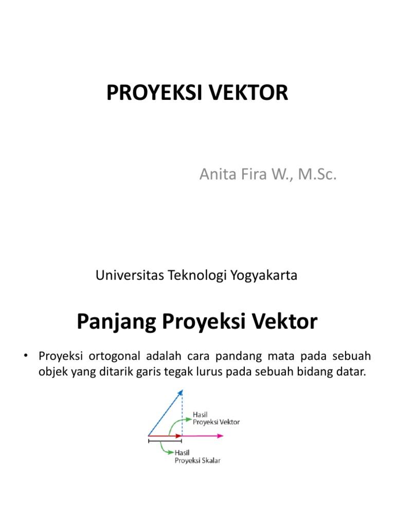 Proyeksi Vektor | PDF