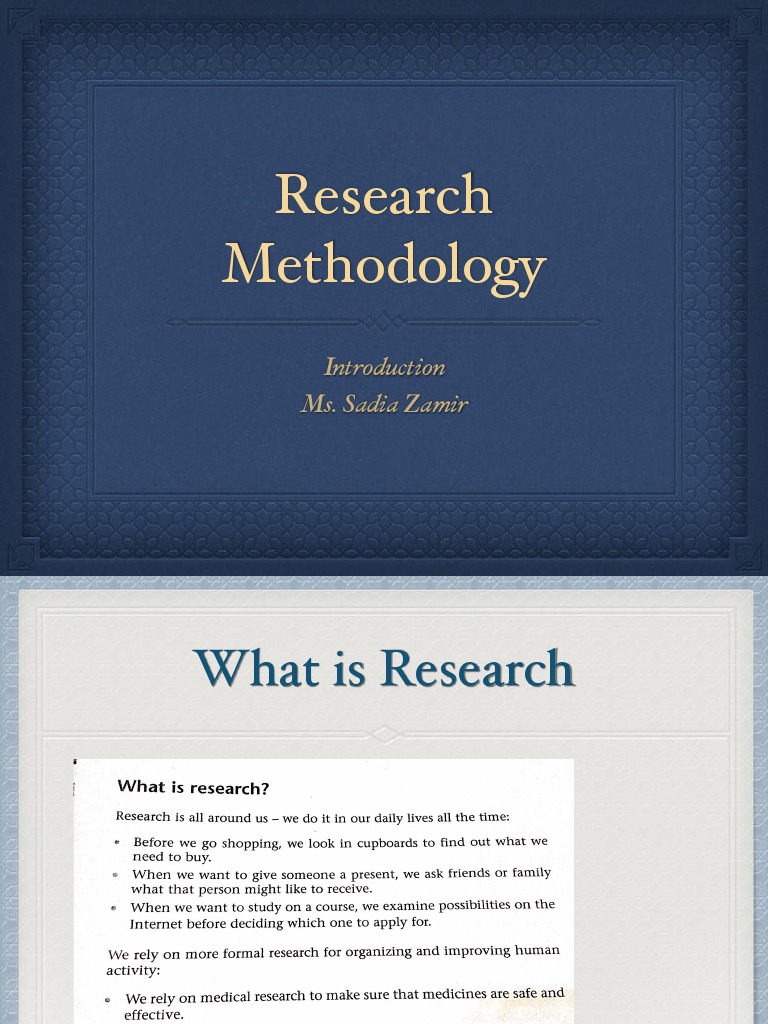 Research Methodology Chapter 1 | PDF | Reality | Paradigm