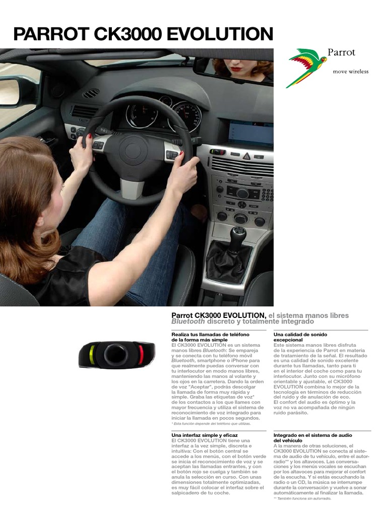 Parrot CK3000 | PDF | Bluetooth | Micrófono