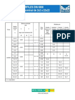Dimensiones Chaveteros y Chavetas | PDF | Ingeniería mecánica