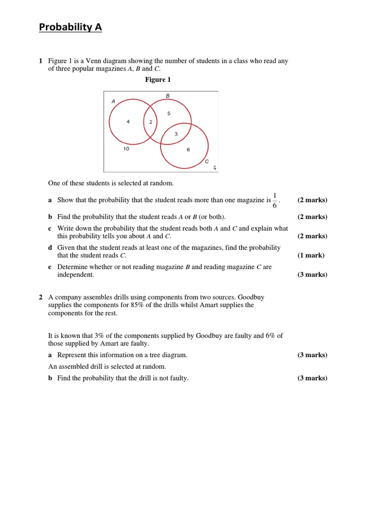 Probability A | Download Free PDF | Computer Science | Computing
