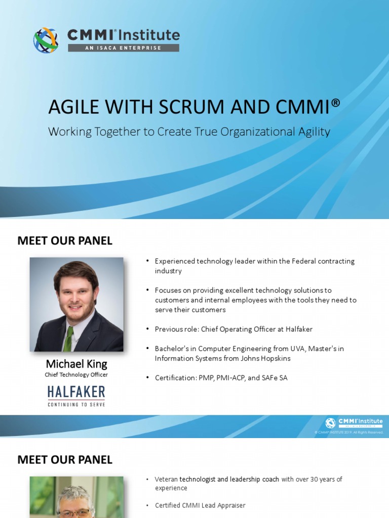 Agile With Scrum and Cmmi®: Working Together To Create True ...