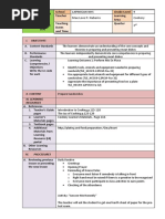 Daily Lesson Plan in Cookery | PDF | Salad | Classroom