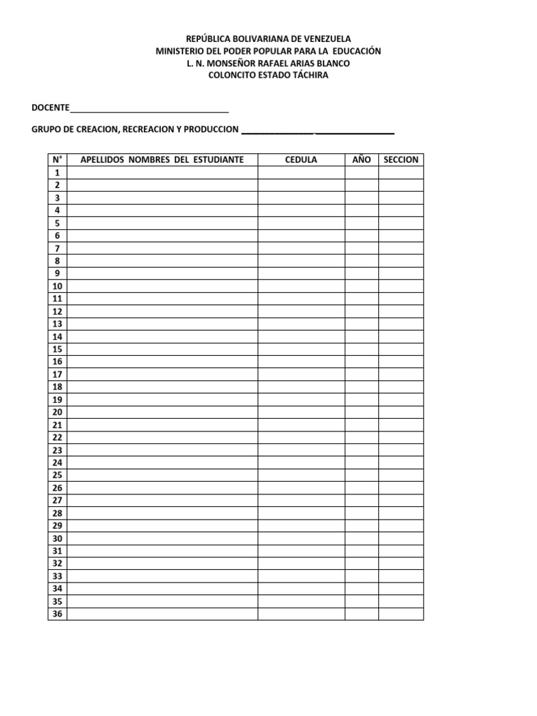 Formato Grupo Participacion | PDF