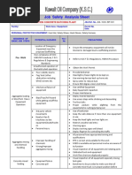 Job Hazard Analysis Changing A Tire Example | PDF | Tire | Nut (Hardware)