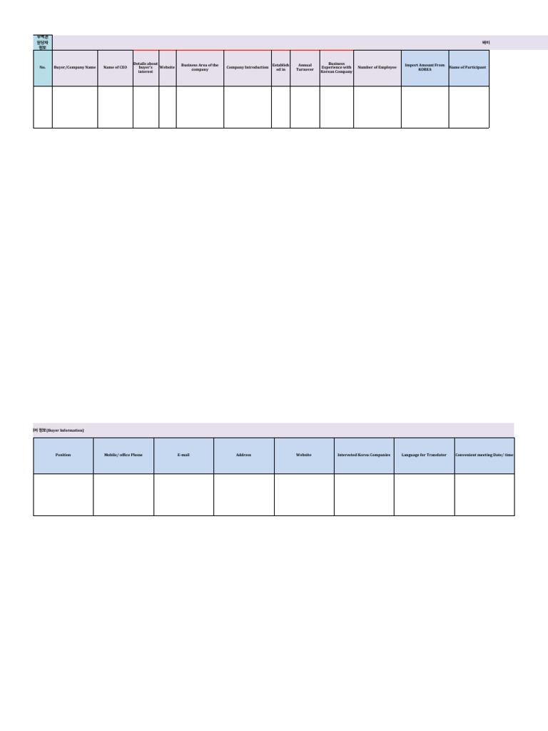 Buyer Registration Form | PDF