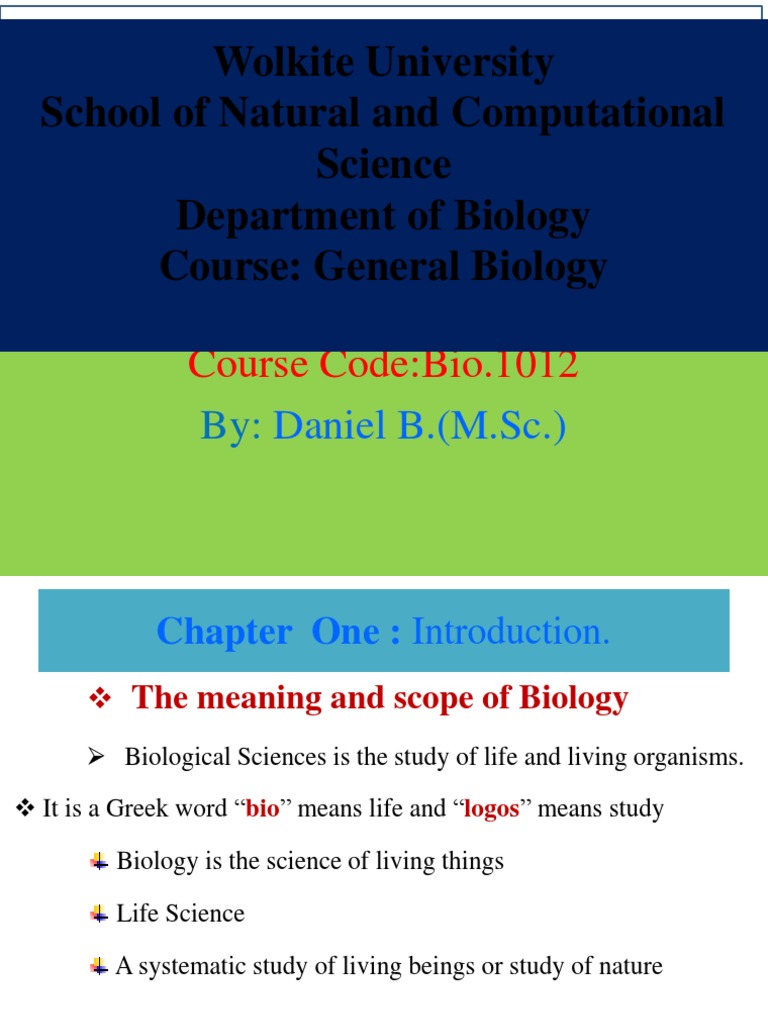 Introduction to General Biology | PDF | Cell Membrane | Endoplasmic ...