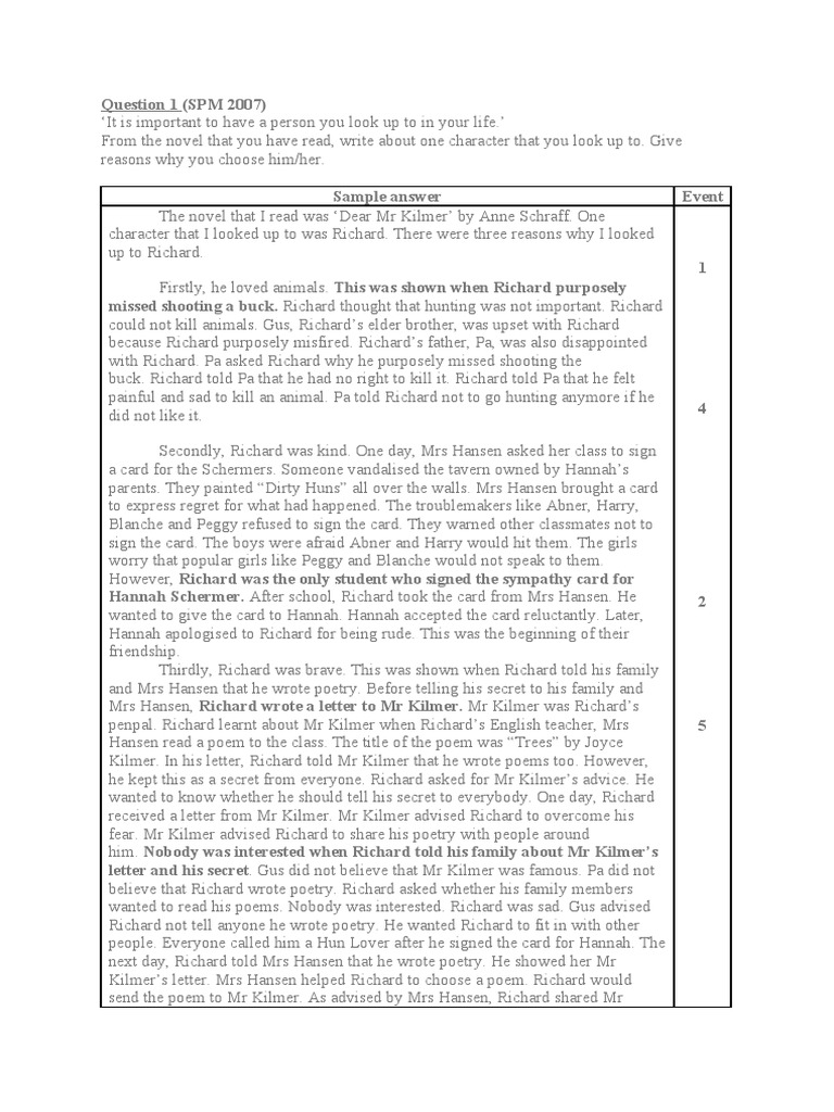 Novel English (Sample Answer) | PDF | Poetry