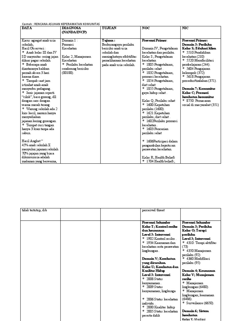 Contoh NCP Kep Kom | PDF | Kesehatan Holistik
