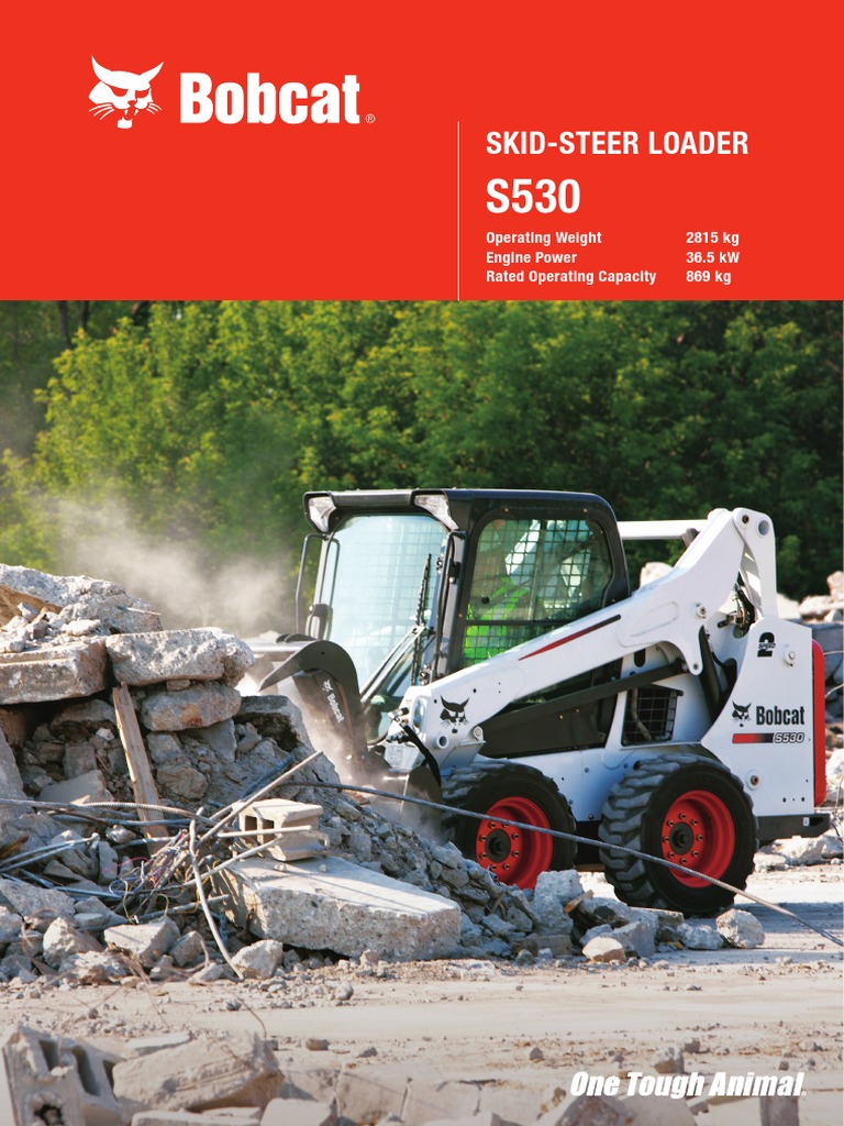 Skid-Steer Loader: Operating Weight 2815 KG Engine Power 36.5 KW Rated ...