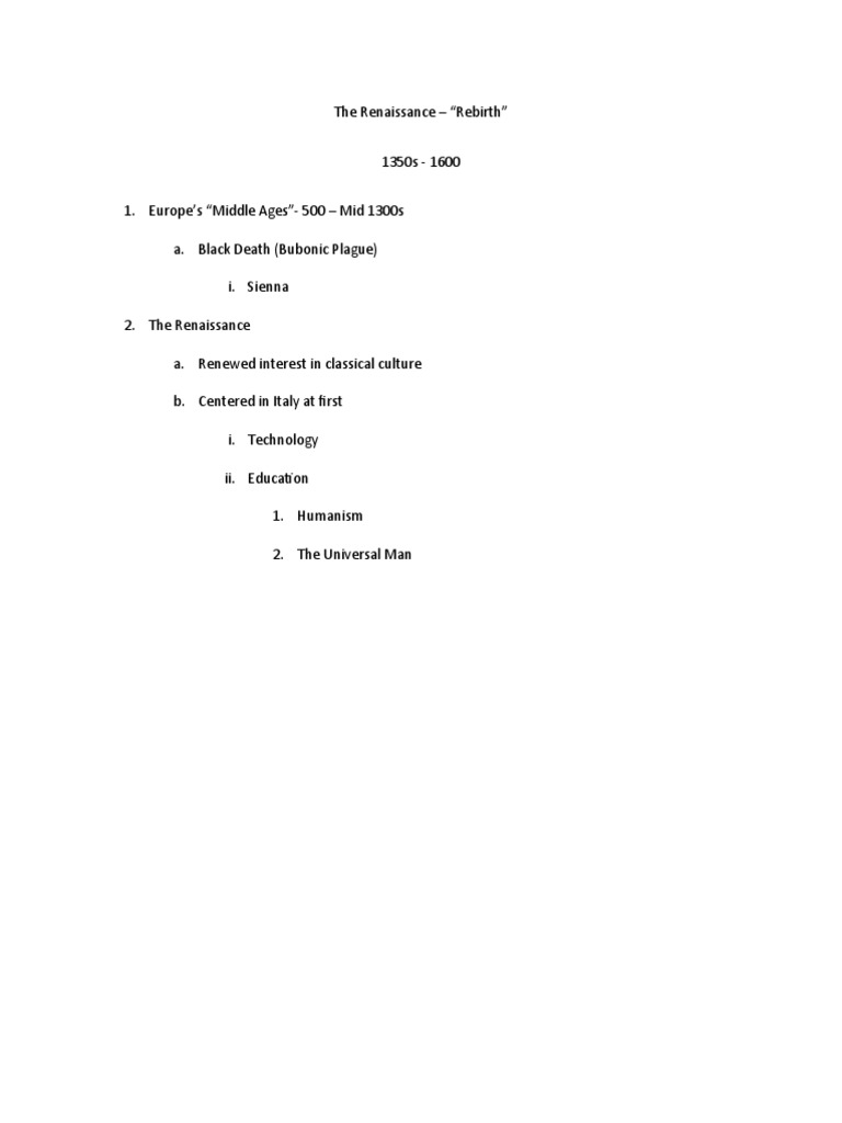 The Renaissance | PDF