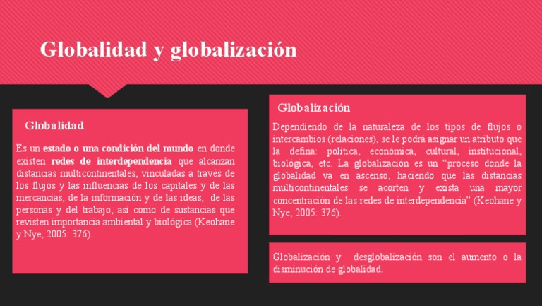 Globalidad y Globalización | PDF