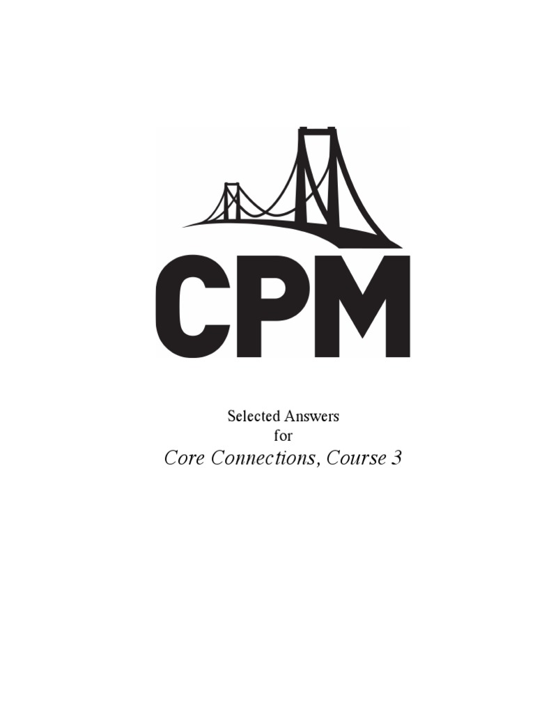 CC3 Selected Answers | PDF | Elementary Mathematics | Teaching Mathematics