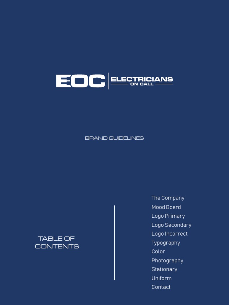 Eoc Brand Guide | PDF | Logos | Typefaces