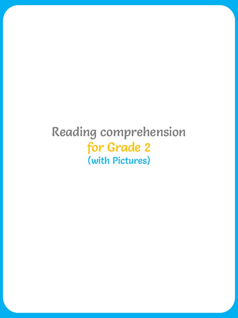 Reading Comprehension For Grade 2 Rel 3 | PDF
