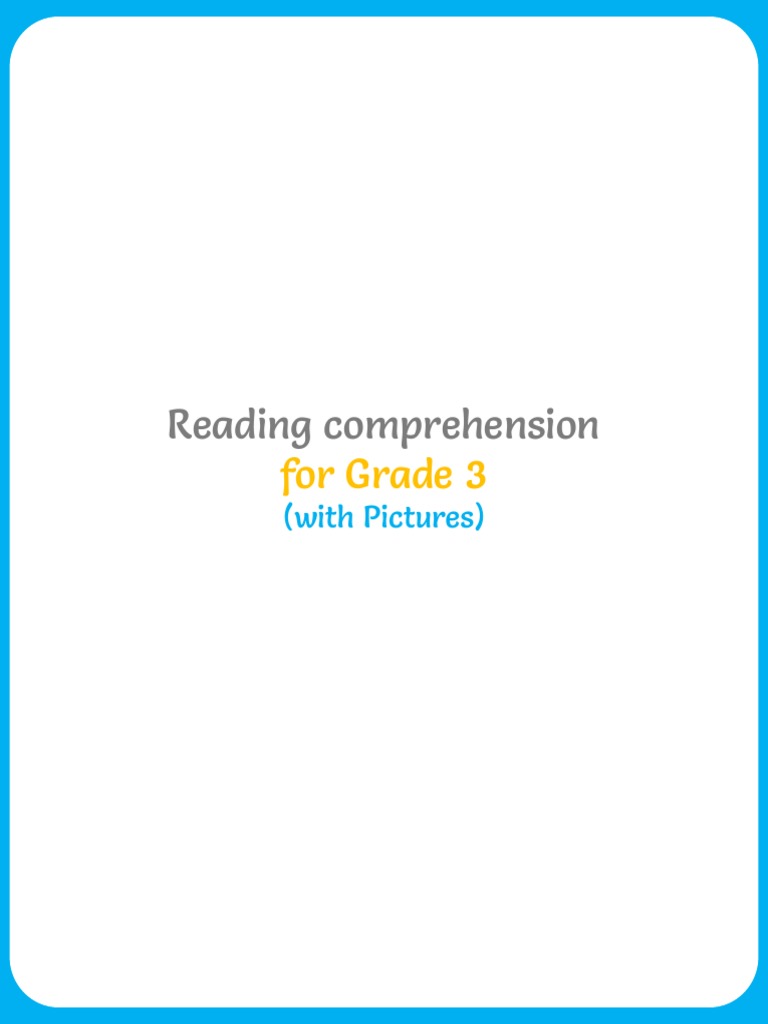 Reading Comprehension For Grade 3 | PDF | Christmas | Nature