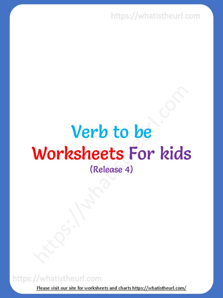 Verb To Be Worksheets Rel 4 | PDF | Syntax | Grammar