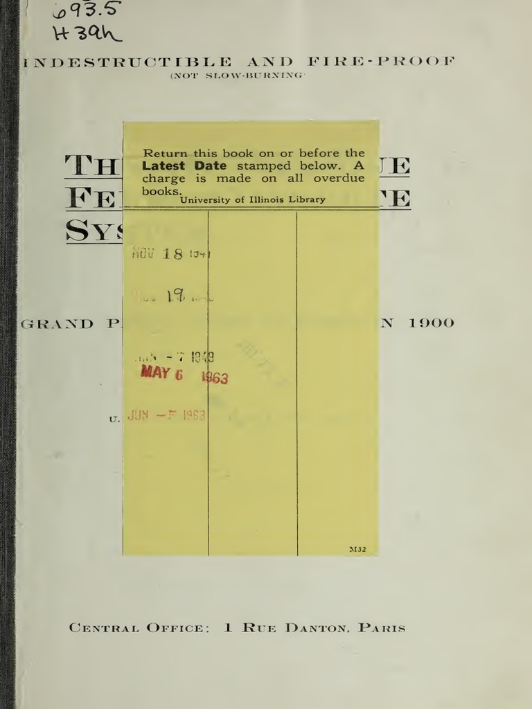 Hennebique Ferro-Concrete System Brochure | PDF | Beam (Structure) | Truss