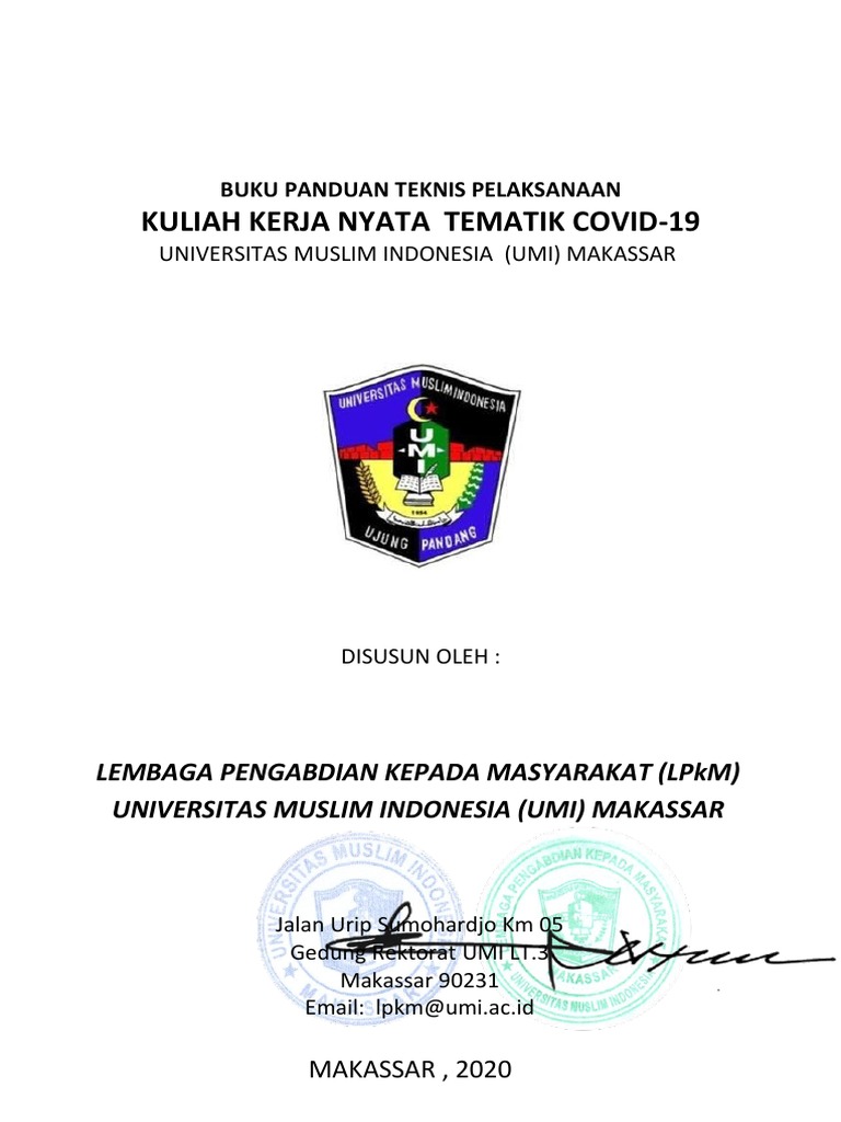 Juknis KKN Tematik Covid 19 | PDF