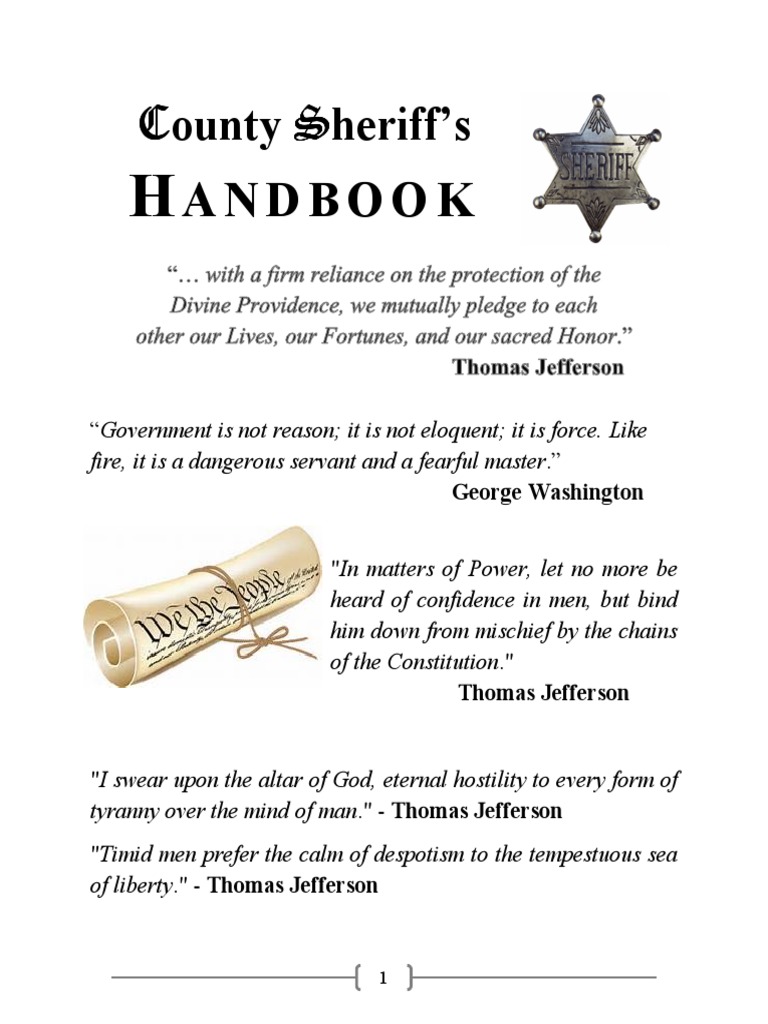 Sheriffs Handbook | PDF | Prison | Jury Trial