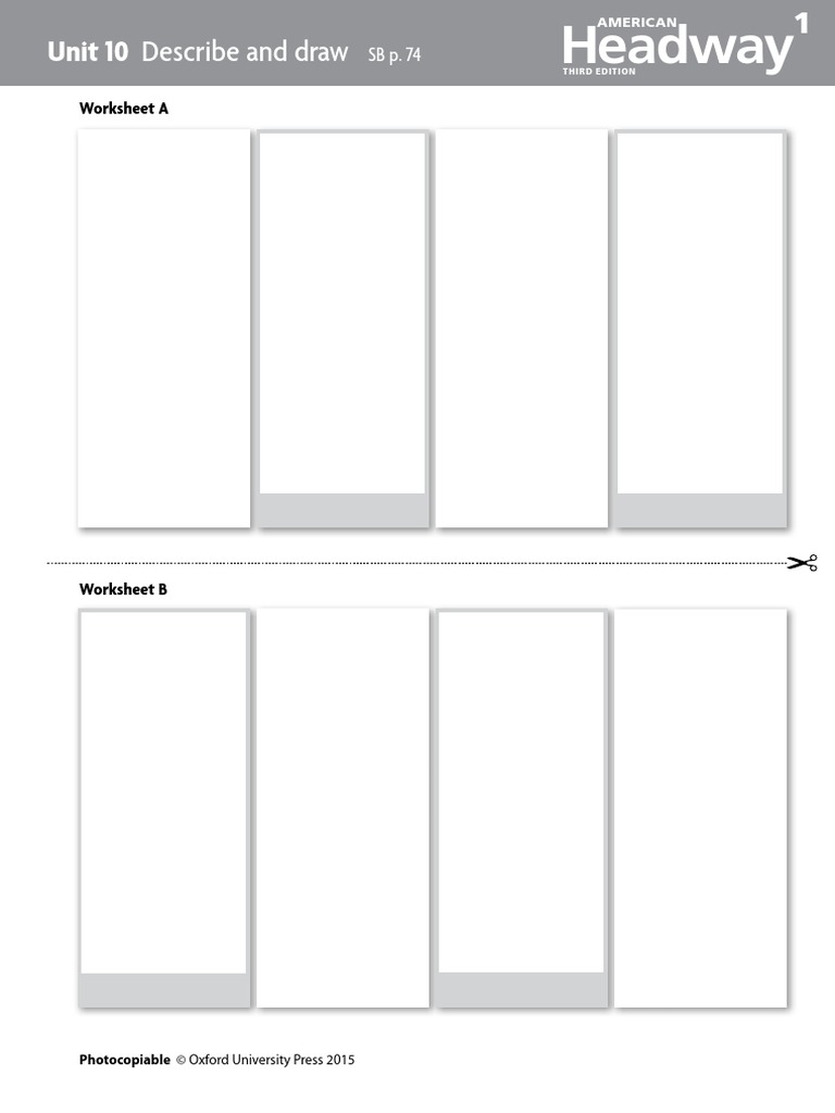 Unit 10 Describe and Draw: Worksheet A | PDF