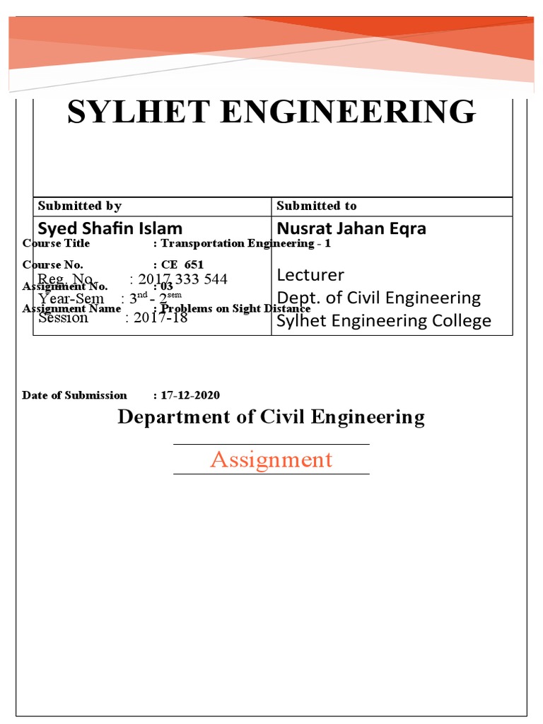 Assignment Cover Transportation | PDF