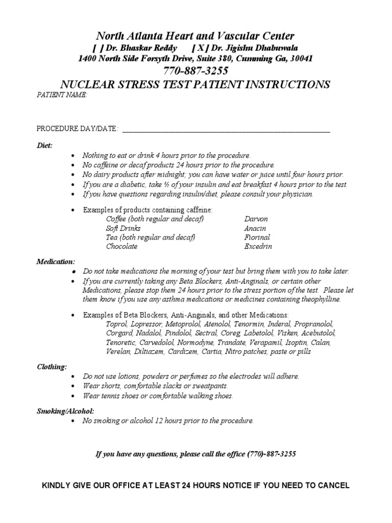 Nuclear Stress Test Guidelines | PDF | Medical Treatments | Pharmacology
