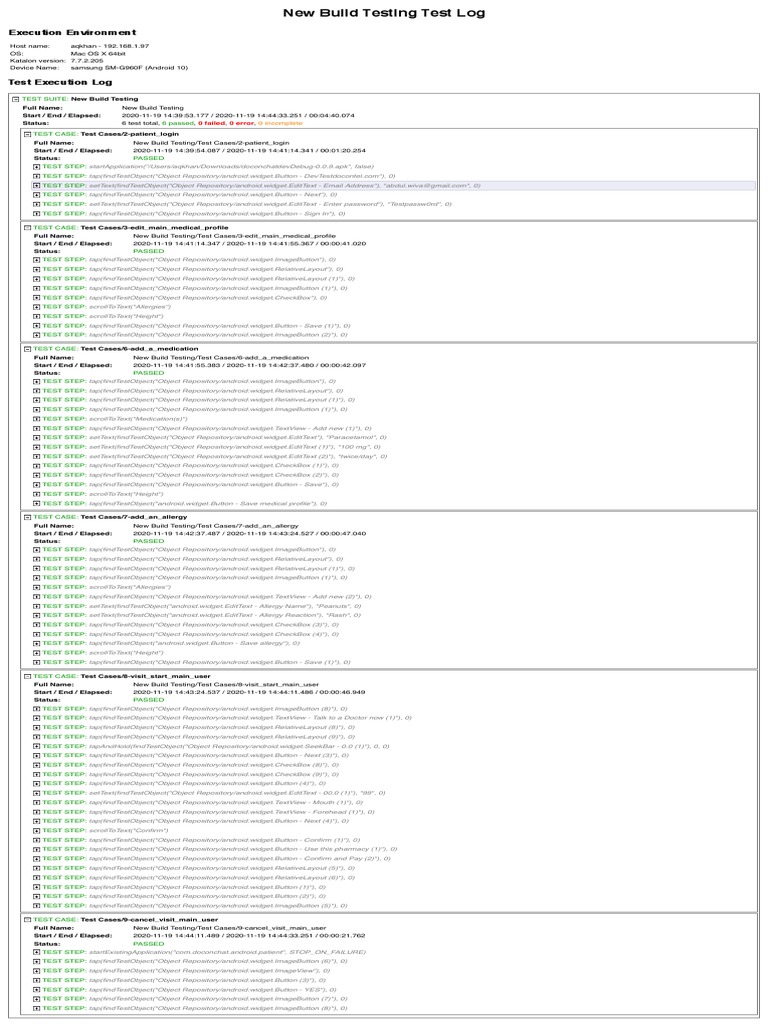 Android 009 Test Report | PDF | Mobile Computers | Mobile Linux