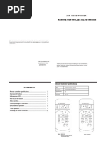 Senville Remote Control Manual | PDF | Air Conditioning | Remote Control