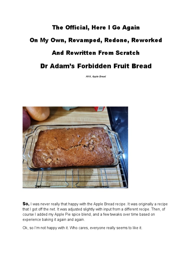 DR Adam's Forbidden Fruit Bread | PDF | Baking | Breads