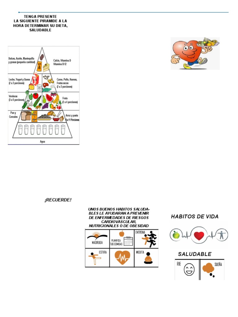Hábitos para una Vida Saludable | PDF | Dieta | Determinantes de la salud