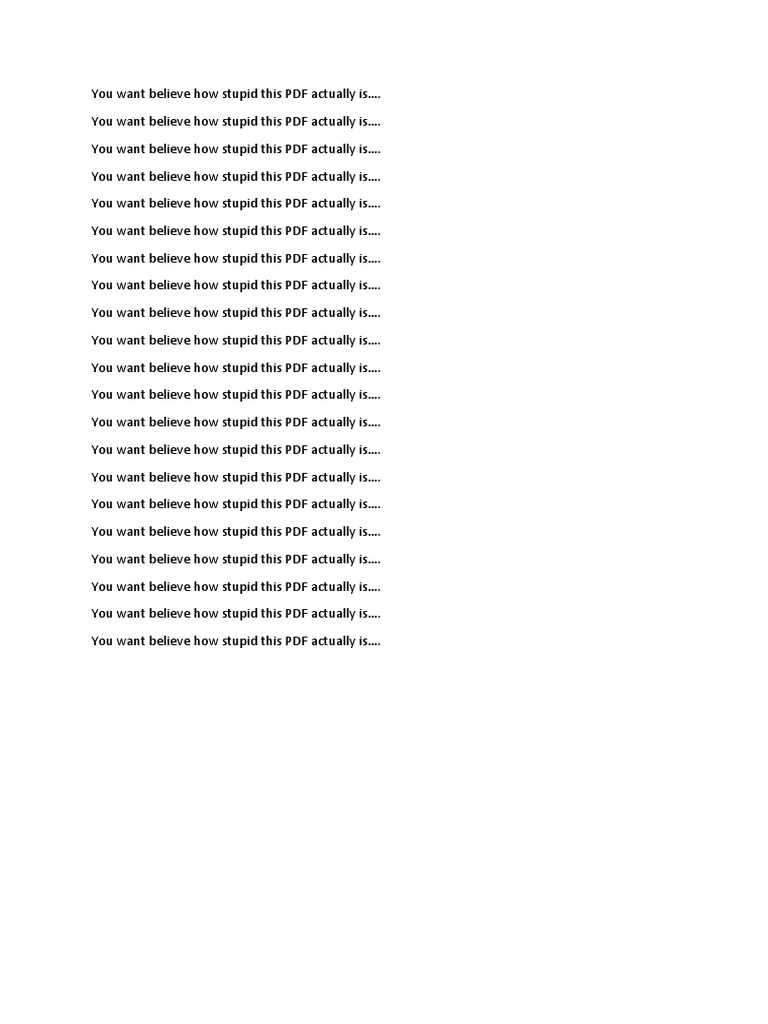 Stupid PDF | PDF