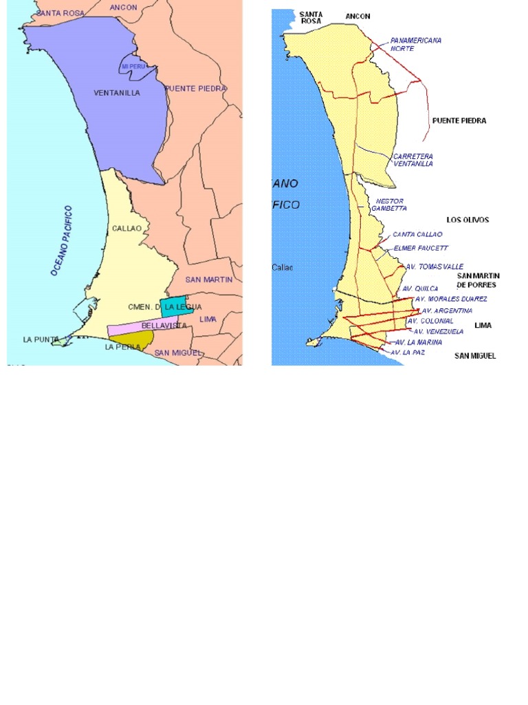 Mapa Callao Rutas | PDF