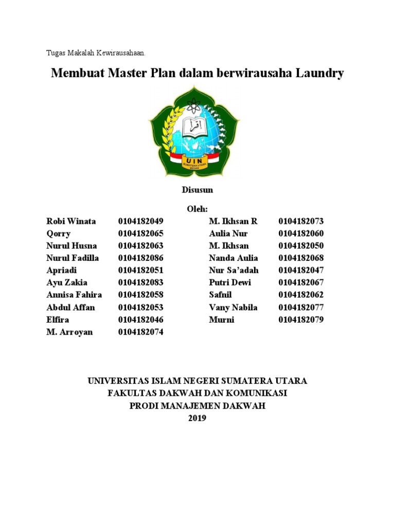 Master Plan Laundry | PDF