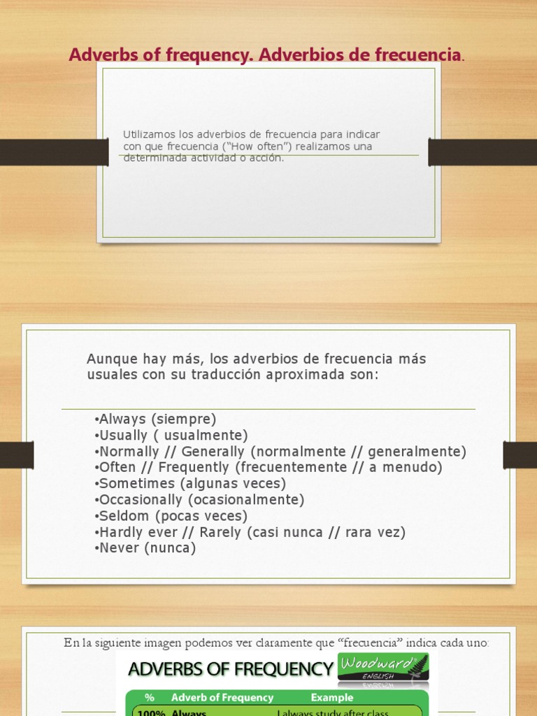 Adverbs of Frequency - Time Expressions | PDF